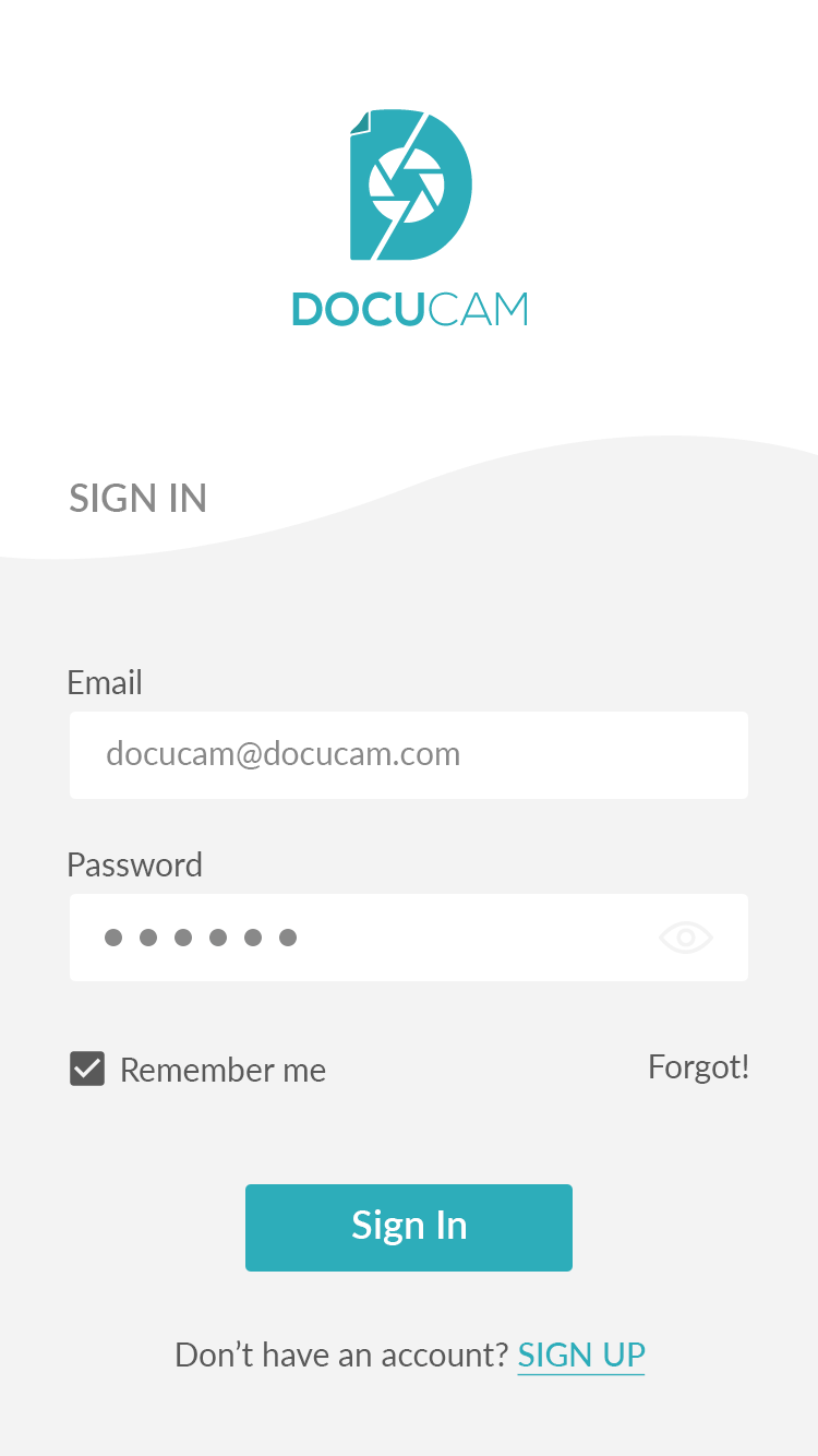 DocuCam App – Safe Video Storage and Sharing